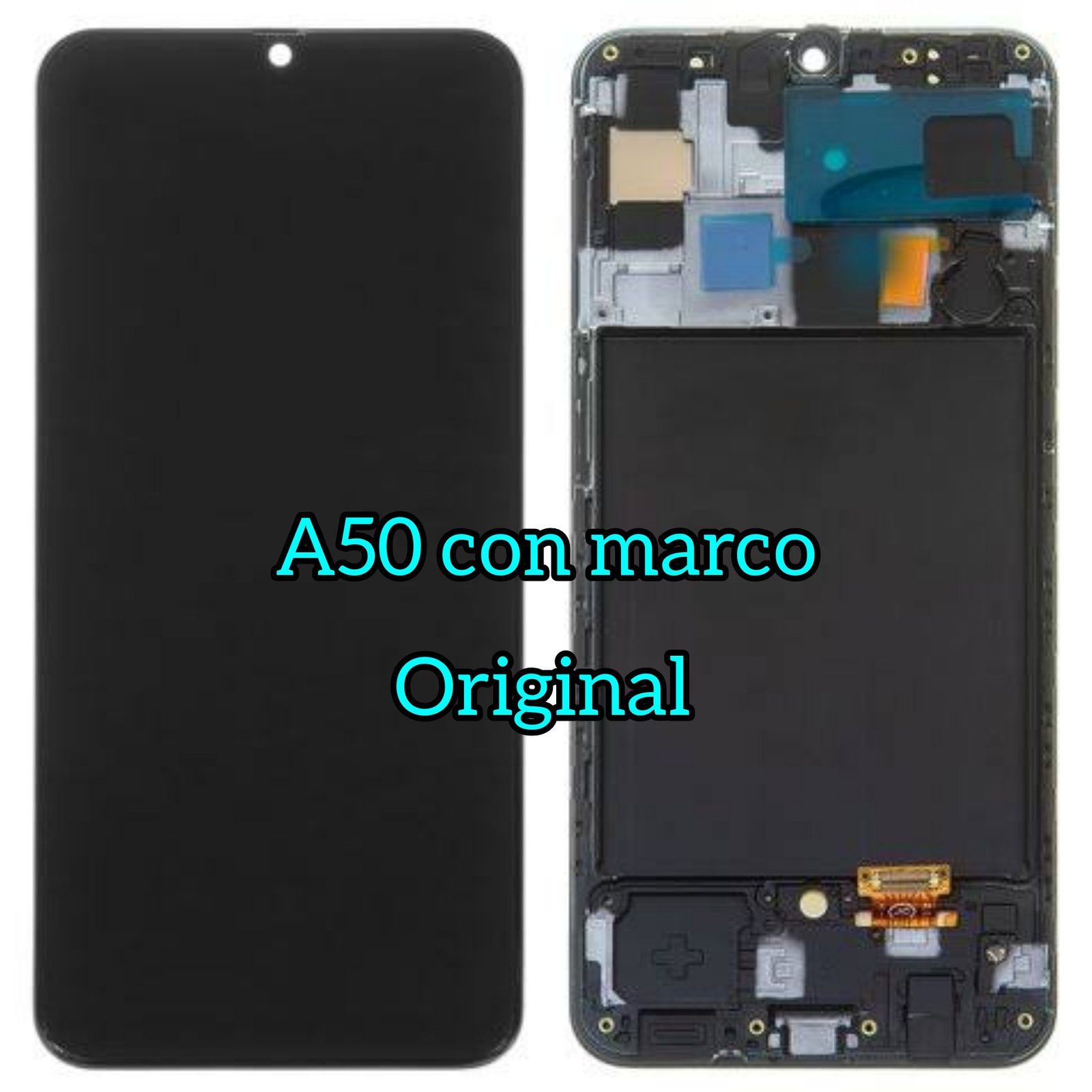 PANTALLA SAMSUNG A50 CON MARCO ORIGINAL - Genesis Multiservicios Import